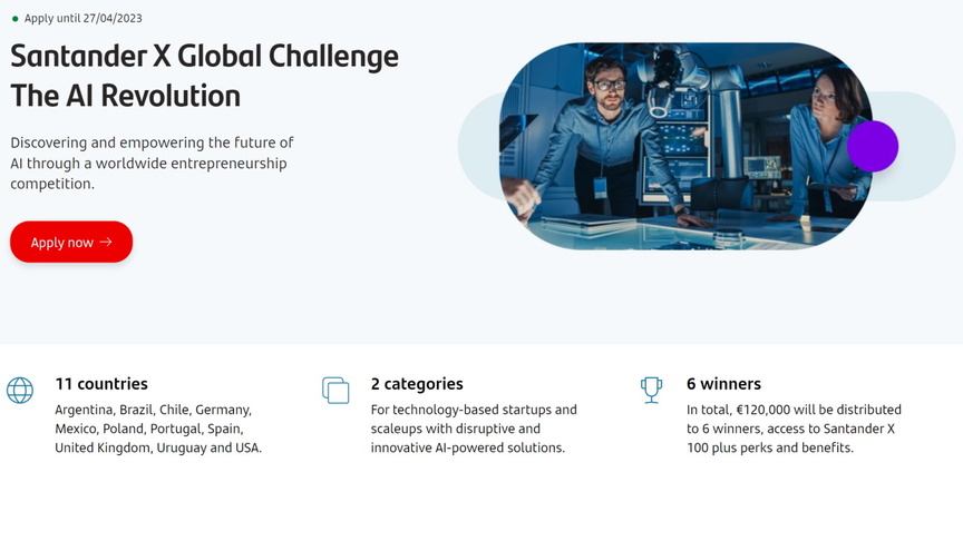 Santander X Global Challenge | The AI Revolution busca soluciones ...
